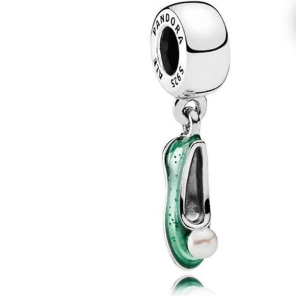 Pandora | Jewelry | Pandora Tinker Bell Green Shoe With Pearl Enamel ...